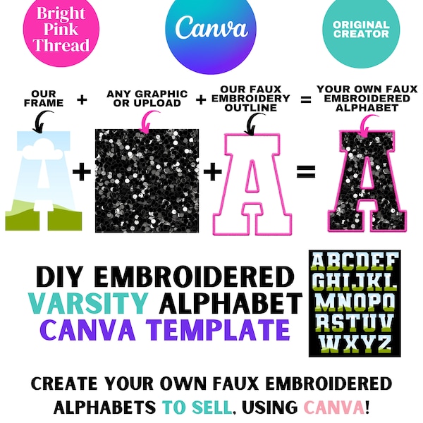 Embroidery Alphabet - Etsy