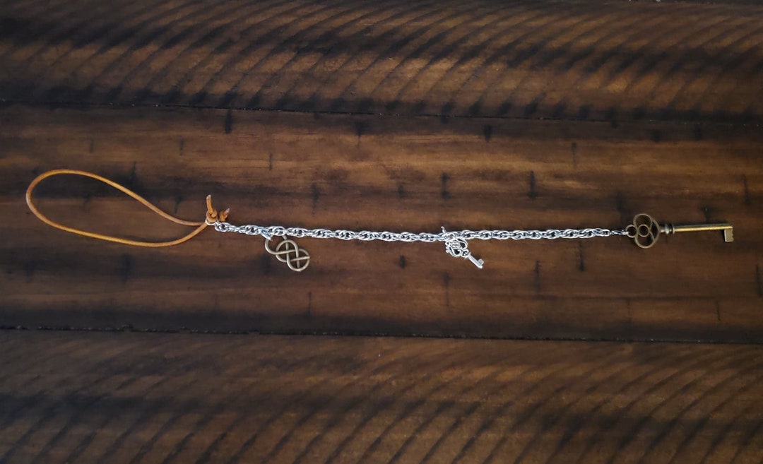 Keyblade Inspired Pendulum - Silver With Leather Handle - Etsy