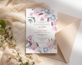 Valima Reception Card - Etsy
