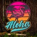 Aloha Backyard Tiki Bar Sign Customer Lettering and LED | Etsy