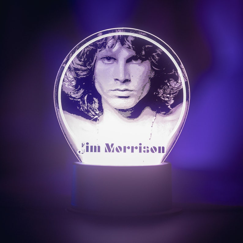 Jim Morrison Rock Star Photo LED Nightlight - Etsy