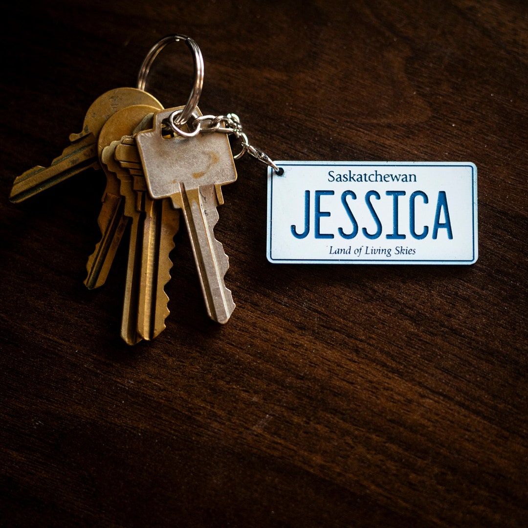 Saskatchewan License Plate Custom Keychain - Etsy