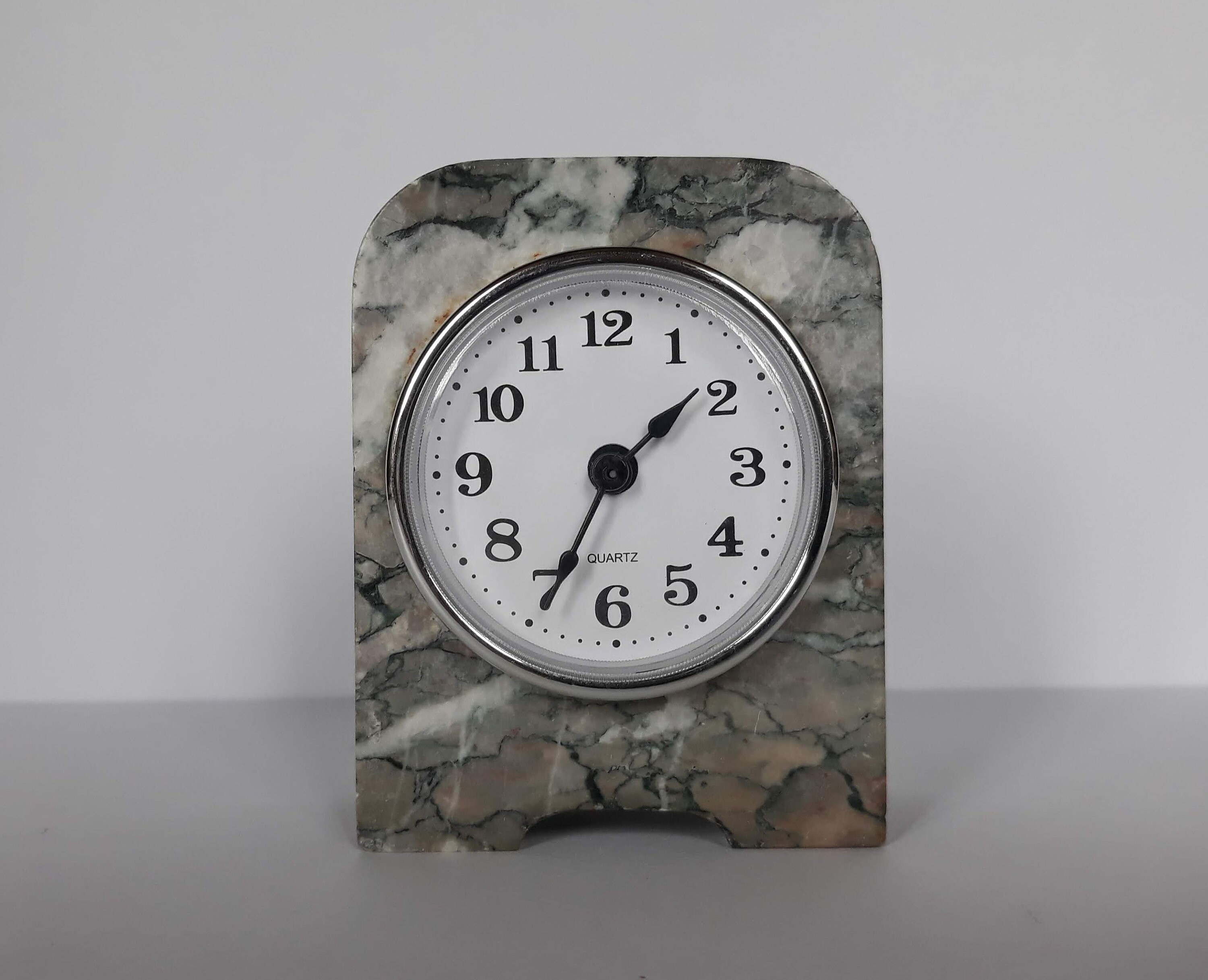Upgraded ART DECO Marble Table CLOCK With New Quartz Movement - Etsy