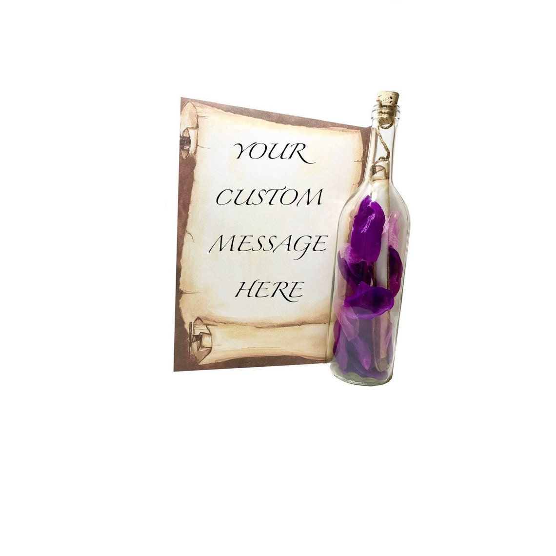 Personalized Message in a Bottle Gift Custom Handwritten Love Letter ...