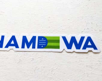 Bellingham Pride Flag Waving Sticker - Etsy