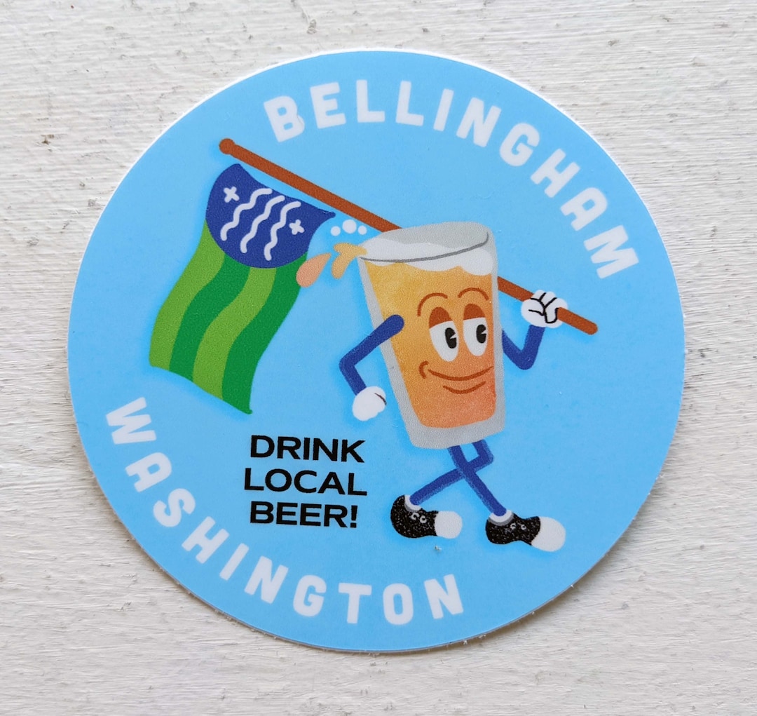 Drink Bellingham Beer Sticker - Etsy