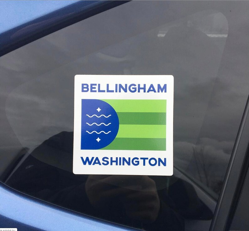Bellingham Flag Sticker 2-pack - Etsy