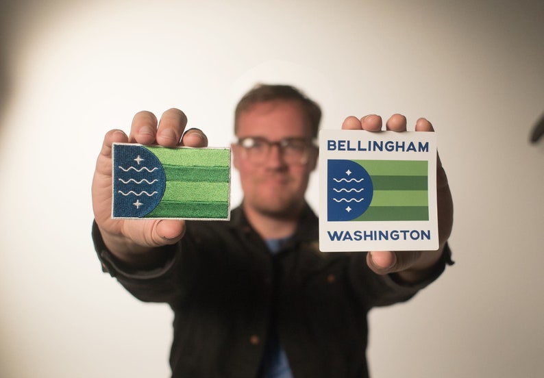Bellingham Flag Sticker 2-pack - Etsy