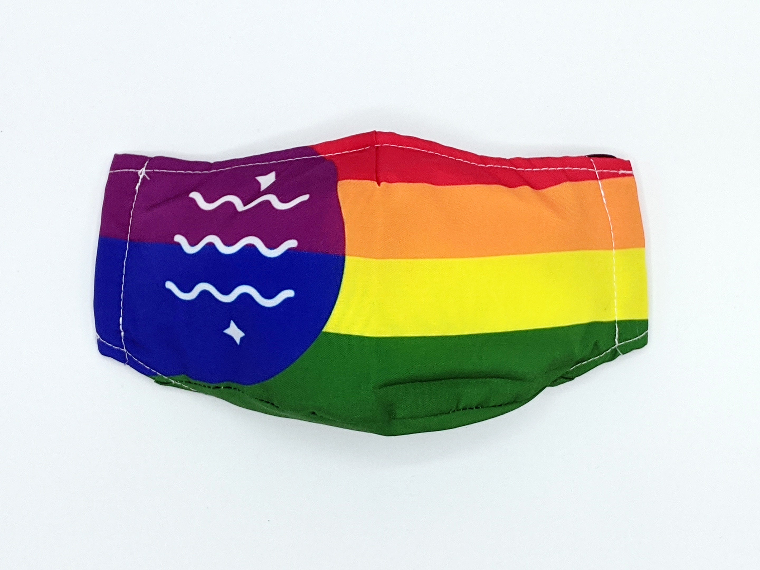 Bellingham Pride Flag Mask - Etsy