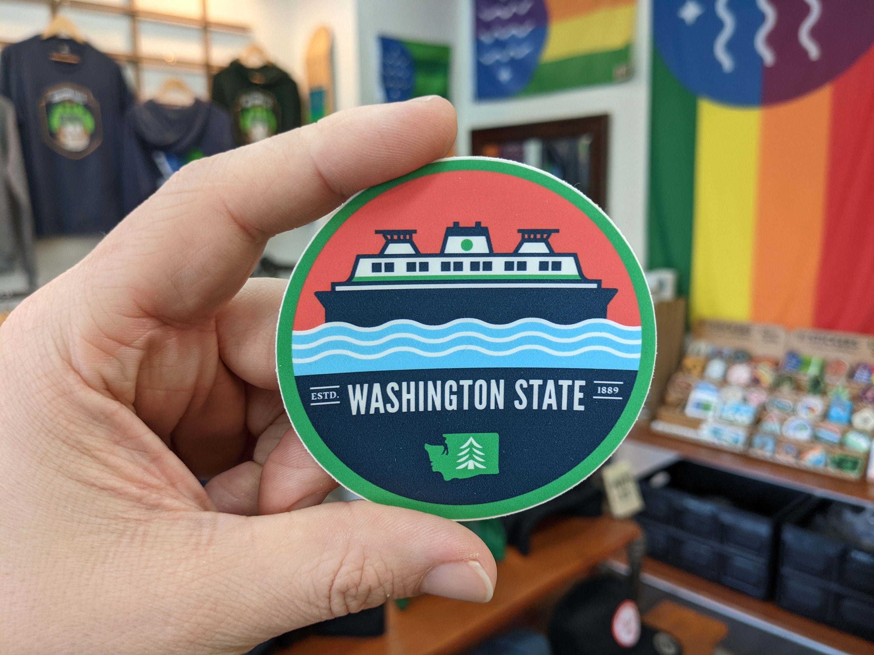 Washington State Ferry Sticker - Etsy