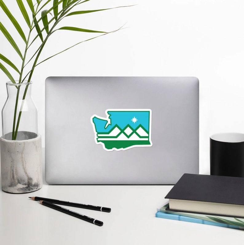 New Washington State Flag Sticker 2-pack - Etsy