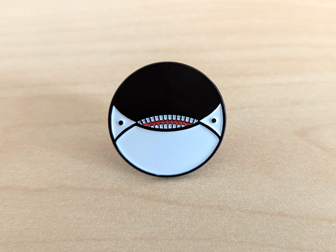 Orca Face Flag Enamel Pin - Etsy