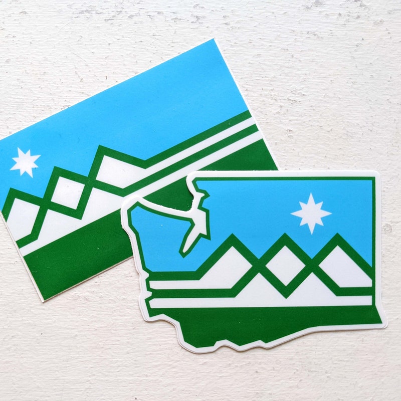 Washington State Stickers - Etsy
