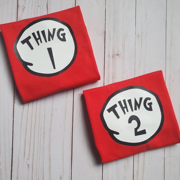 Thing One and Thing Two - Etsy