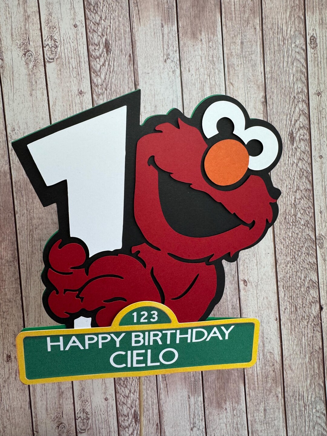 Cake Topper // 1st Birthday Cake Topper // Street Sign Cake Topper - Etsy