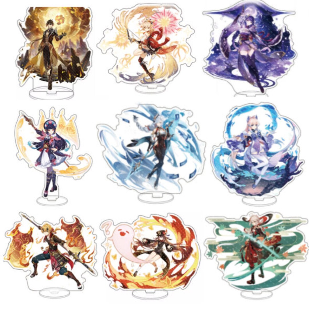 Buy TWO Get One FREE Acrylic Figure Stand Standee Xiao Baal Hu Tao ...