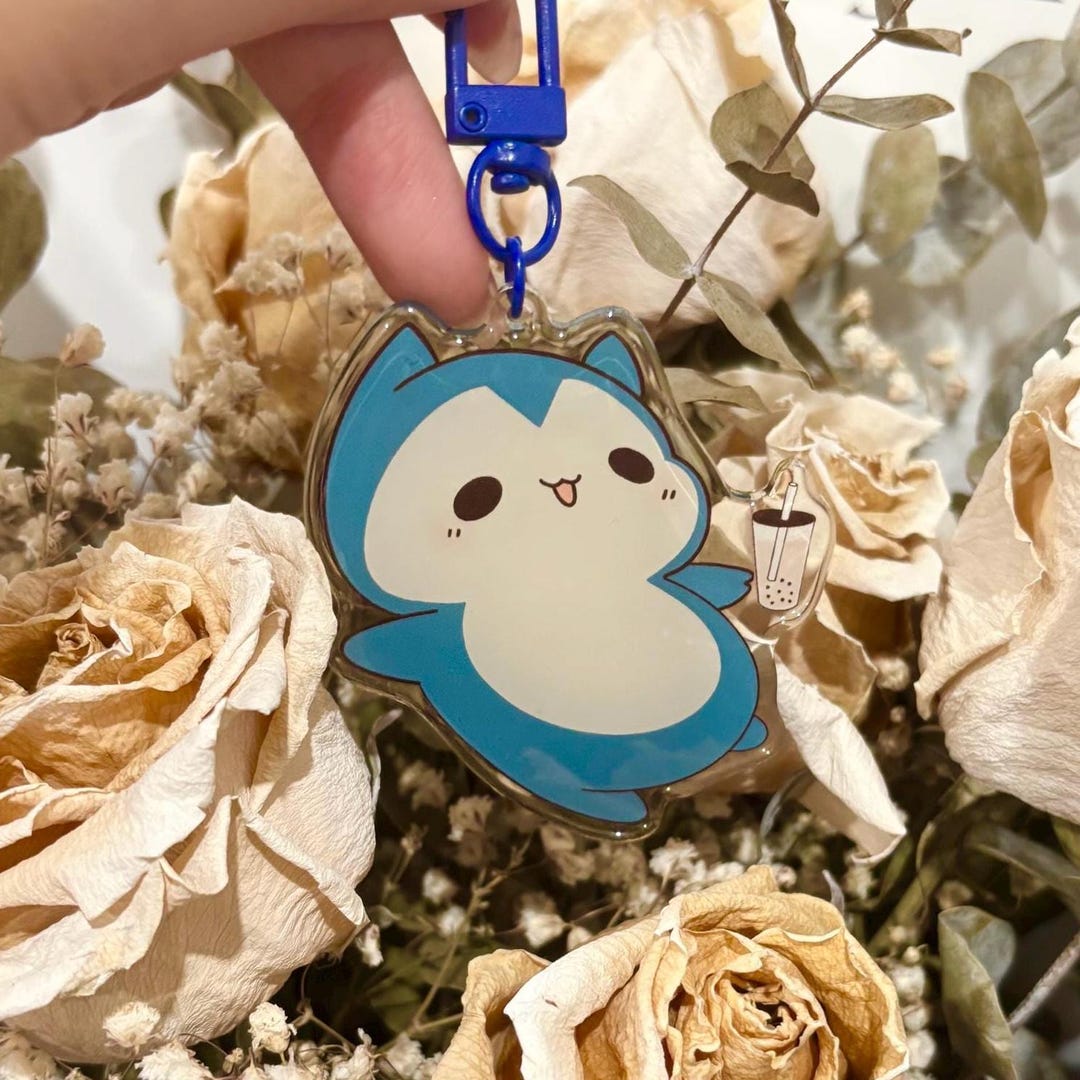Pokemon Boba Bear Keychain, Asian Keychain, Kawaii Keychain, Japan ...