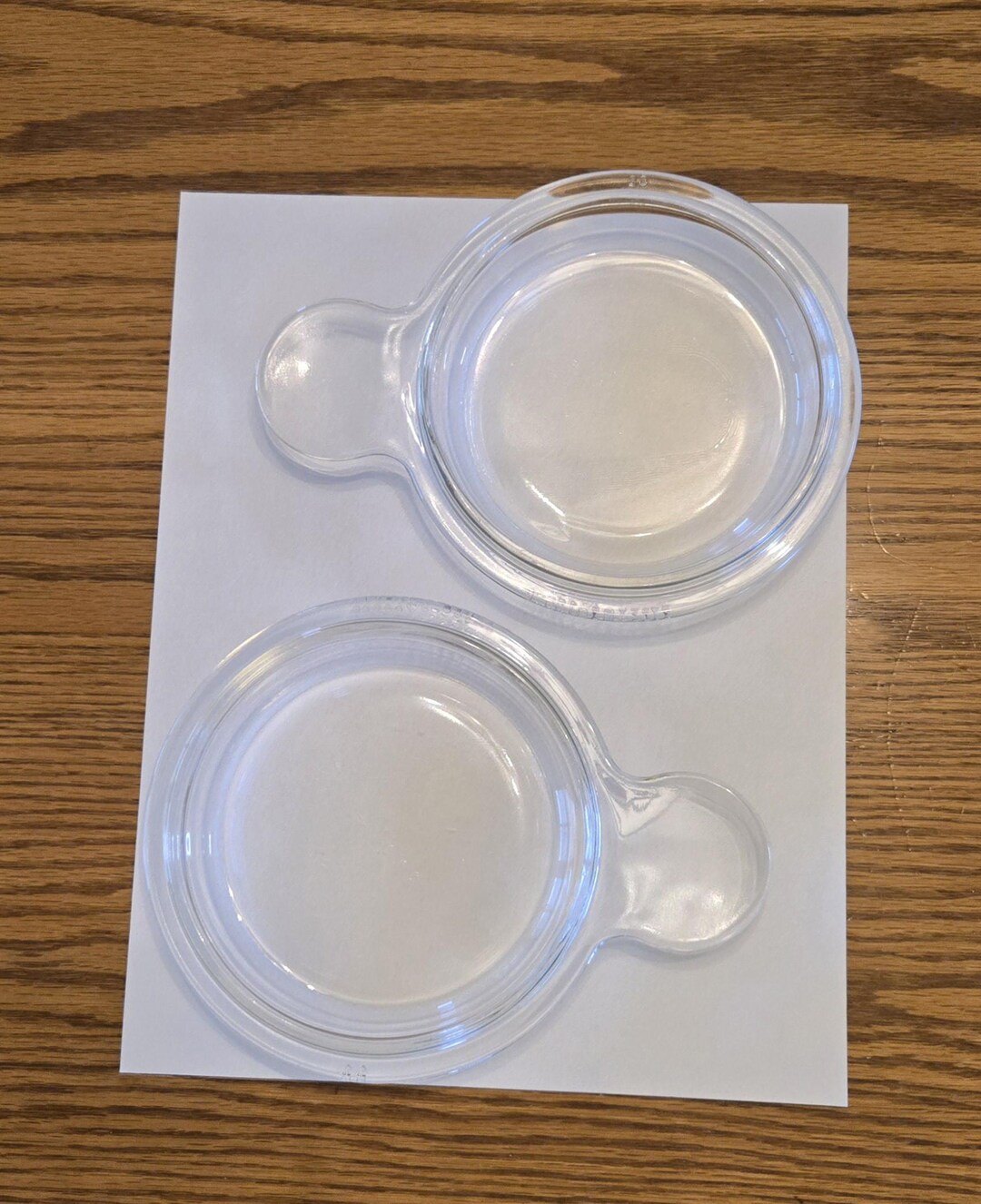 Vintage Corningware Pyrex P-150-C Grab-it Clear Glass Lids Set of 2 - Etsy