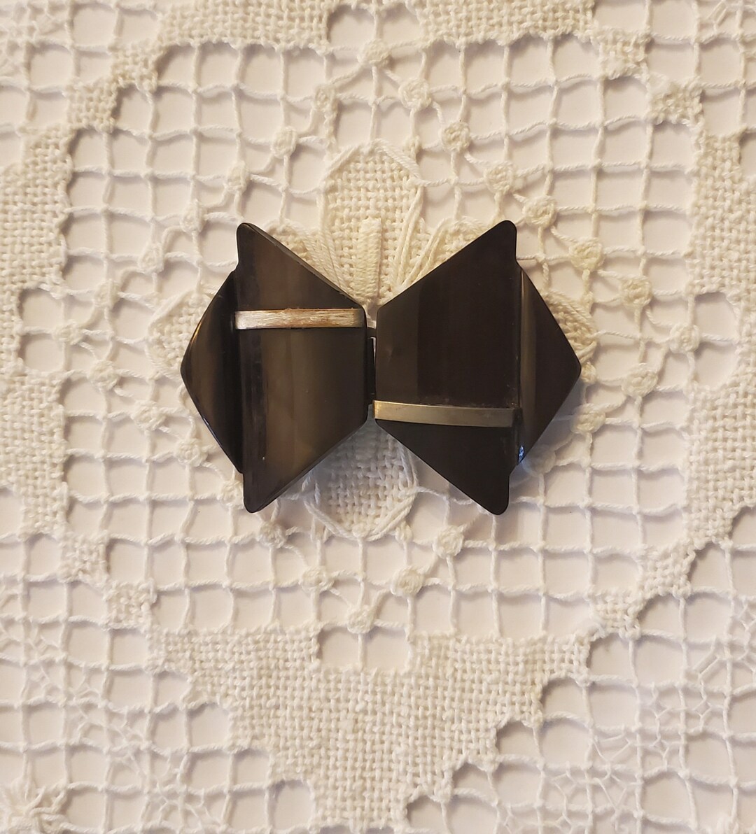 VTG Bakelite Tortoiseshell Brown Clasp Closure Set - Etsy