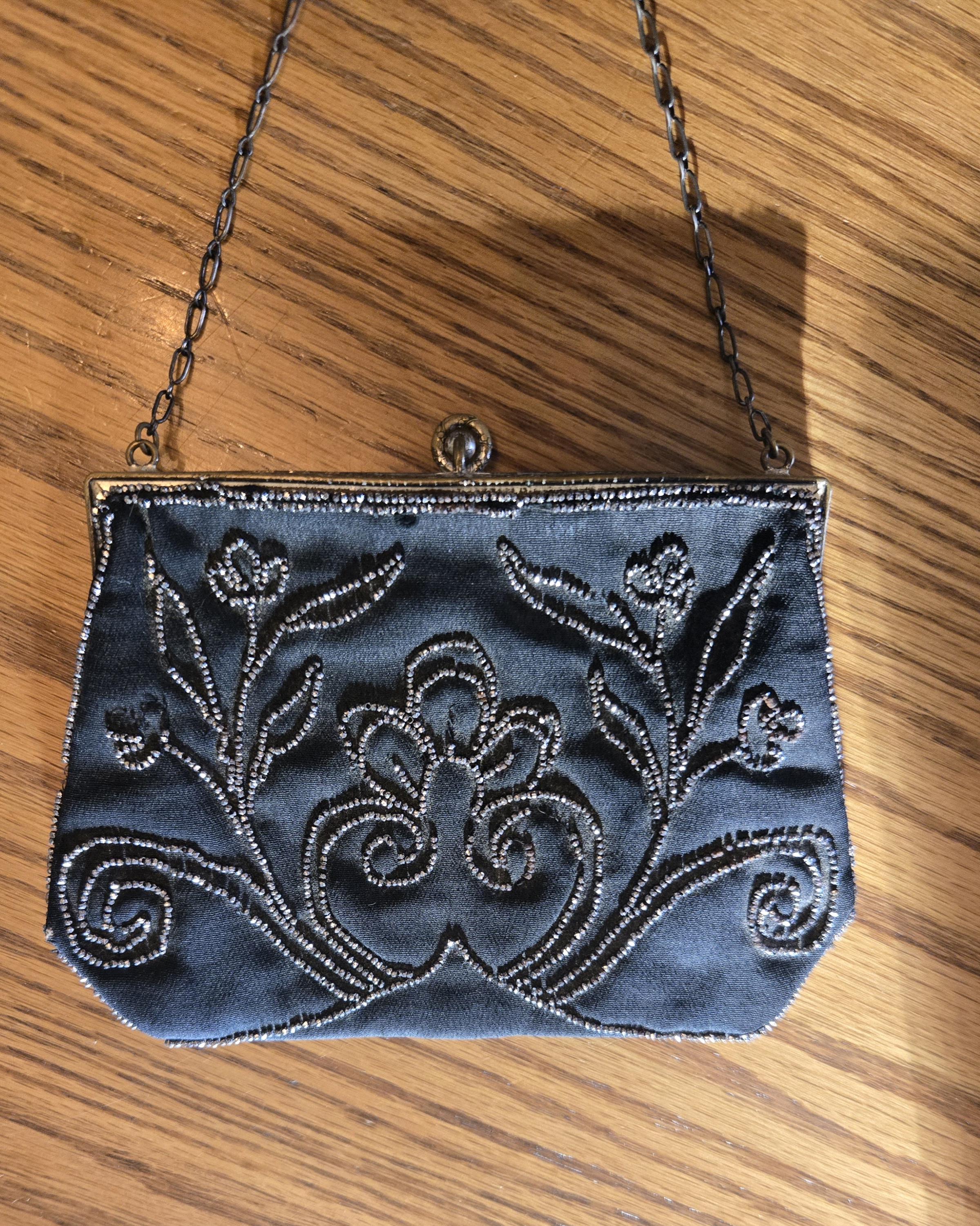 Antique Silk Beaded Purse Edwardian? Victorian? - Etsy