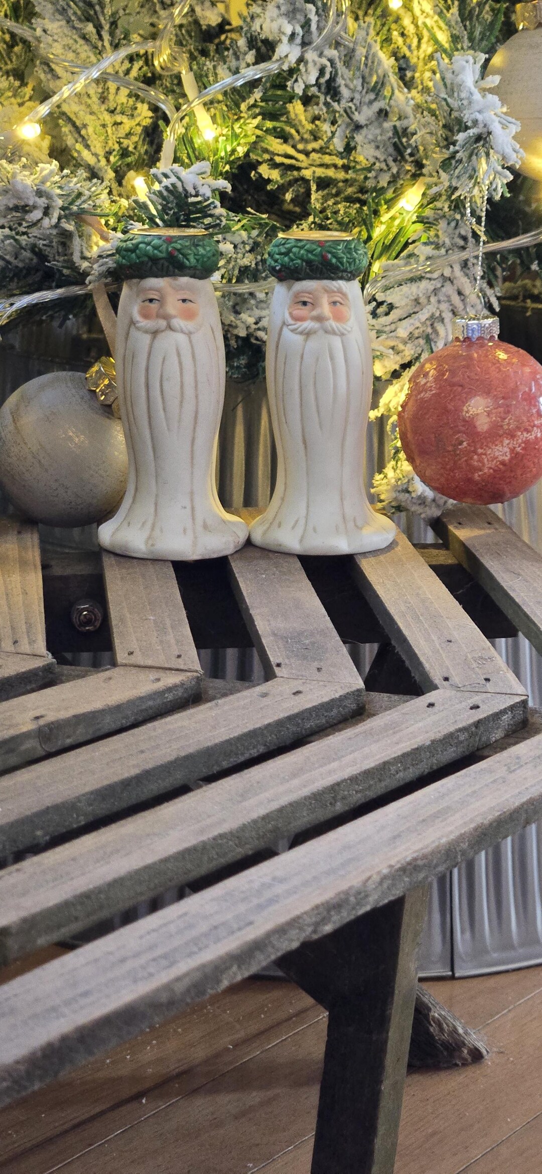 1980s POSSIBLE DREAMS SANTA Taper Candlestick Holders Set of Two - Etsy