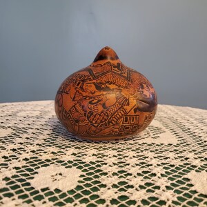 Peruvian Gourd Art Beautiful Unusual Artwork - Etsy