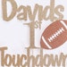 First Touchdown Cake Topper, Football Party Cake Topper, First Birthday ...