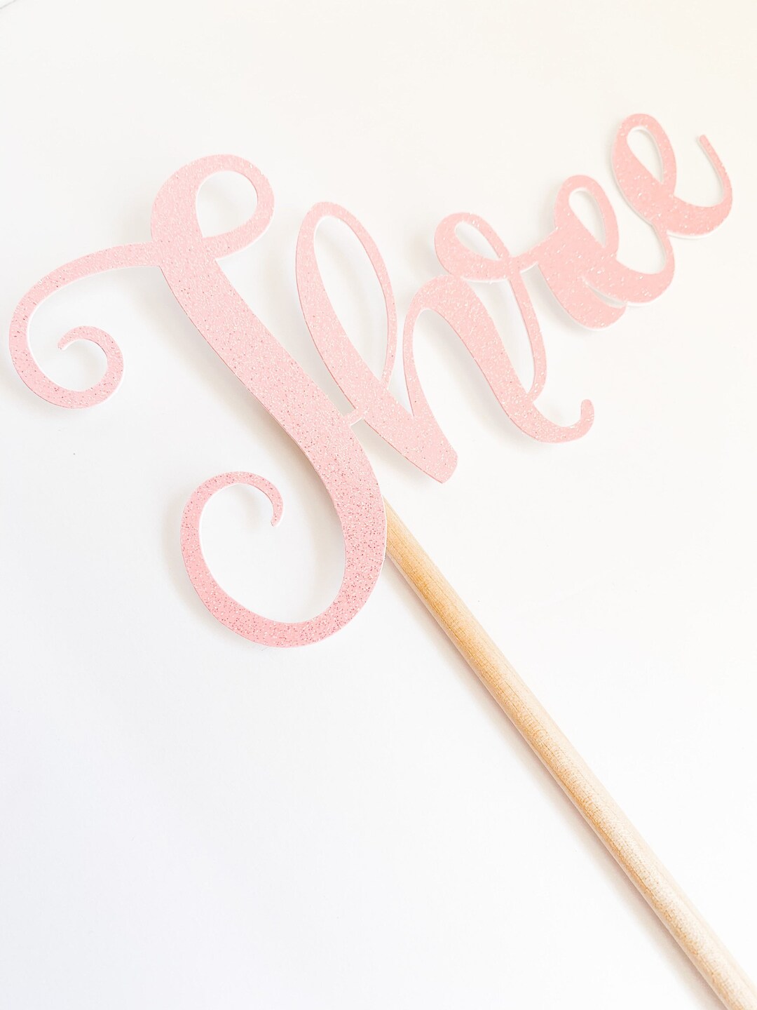 Number Three Cake Topper, Third Birthday Cake Topper, Birthday Cake ...