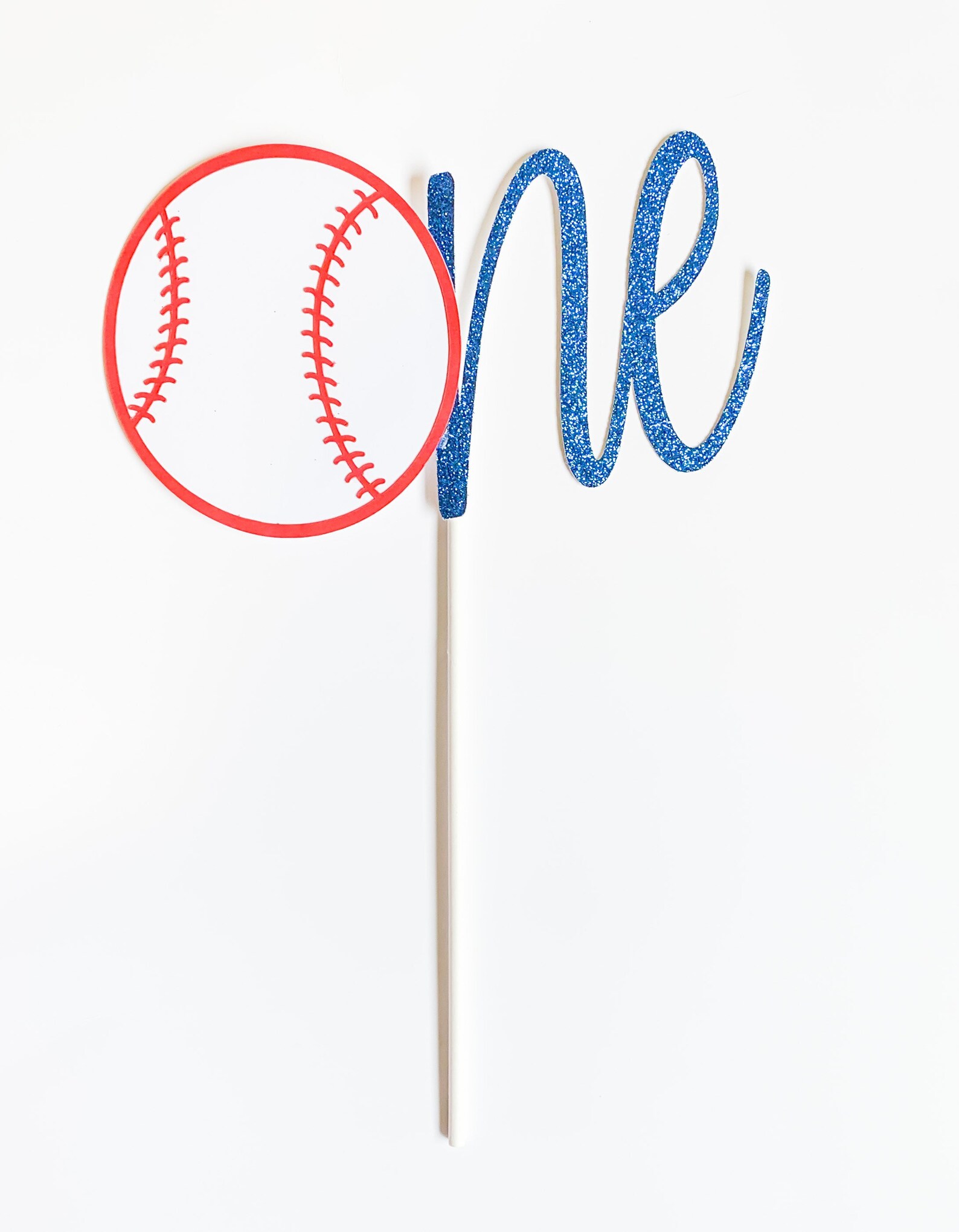 First Birthday Baseball Cake Topper Number One Baseball Cake | Etsy