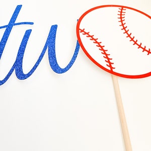 Two Baseball Cake Topper-second Birthday-baseball Birthday-baseball ...