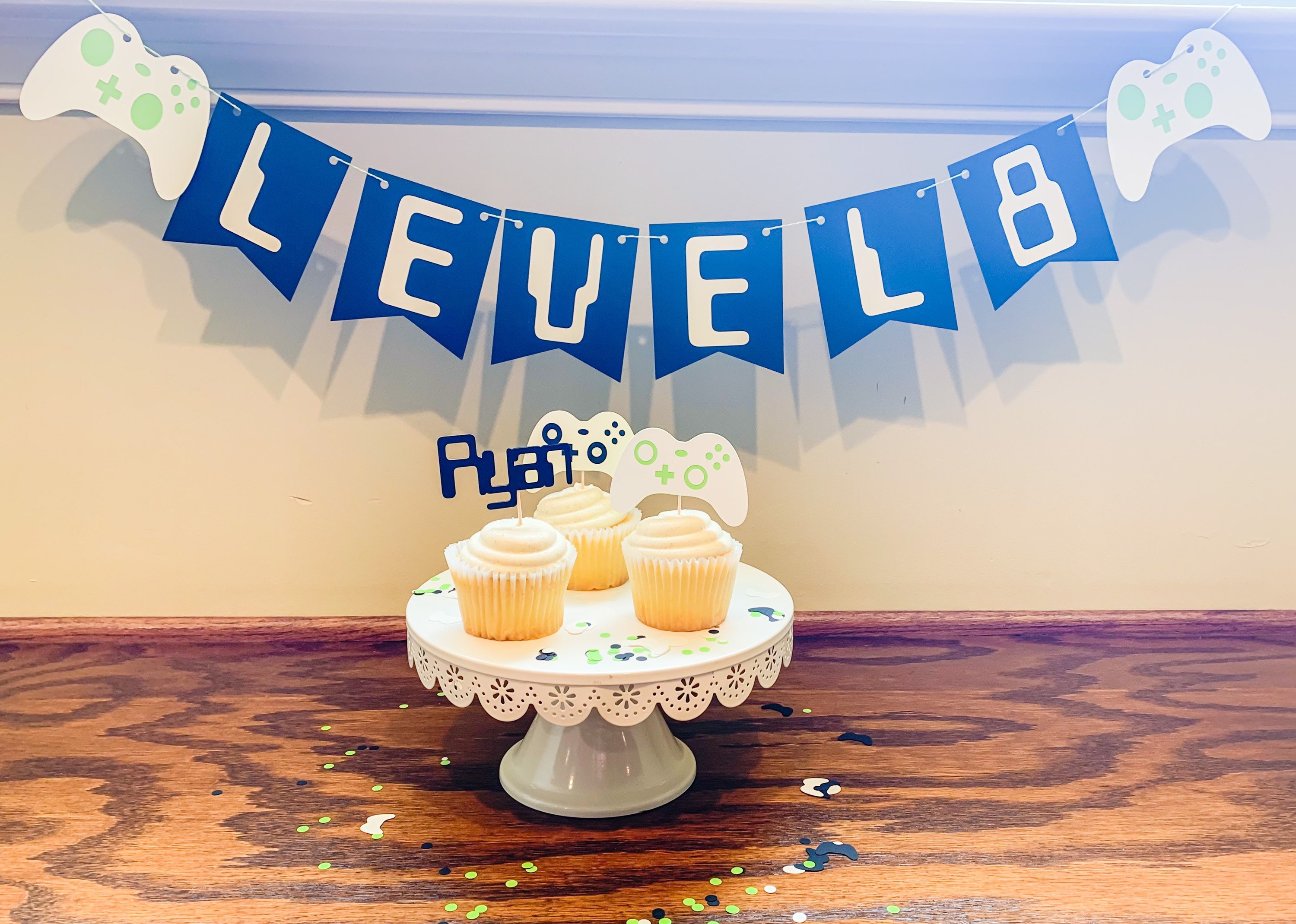 Level up Party Banner Level up Banner Personalized Gamer | Etsy