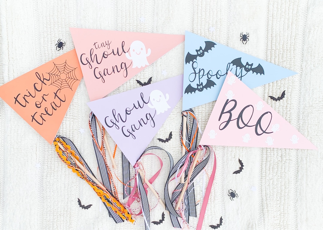 Boo Basket Flag, Boo Basket Filler, Halloween Flag for Boo Basket, Boo ...