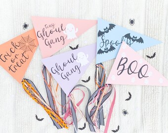 Halloween Pennant Flag - Etsy