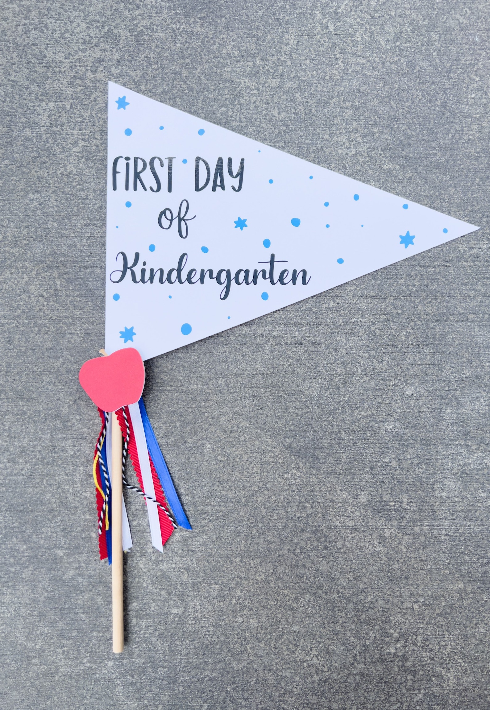 First Day of School Pennant Flag Grade Level Pennant Flag - Etsy