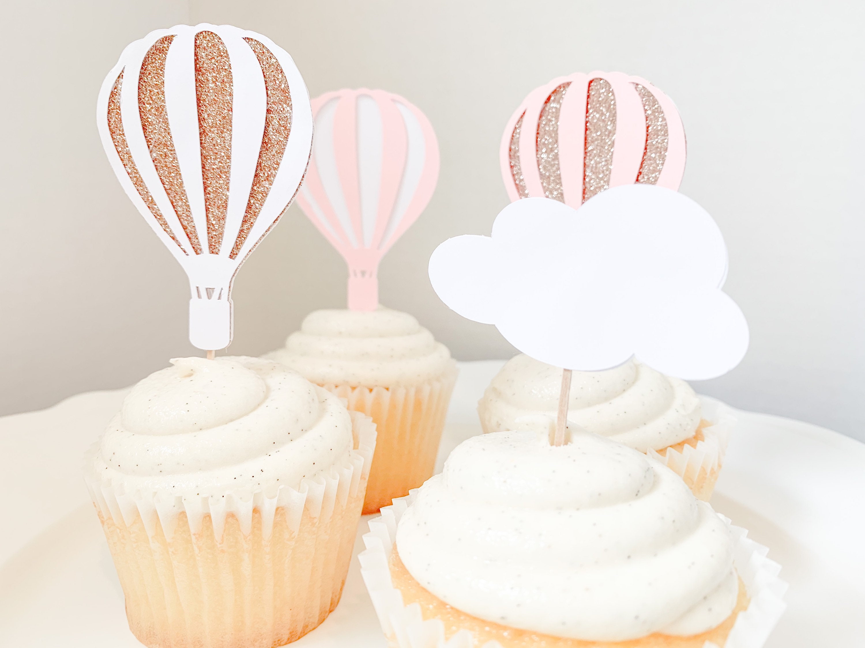 Hot Air Balloon Cupcake Toppers