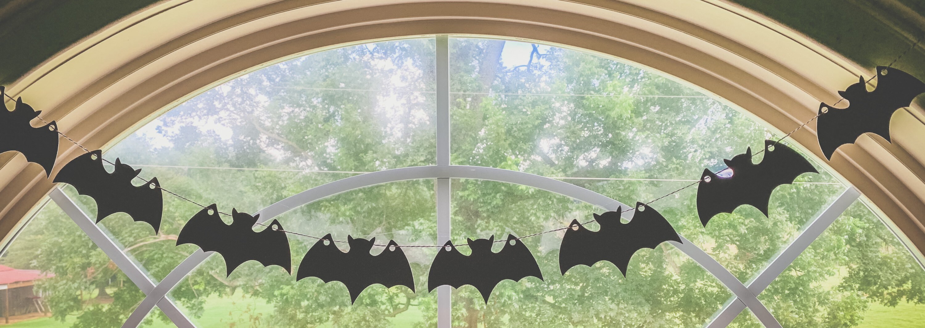 Bat Halloween Banner Halloween Banner Glitter Bats Banner - Etsy