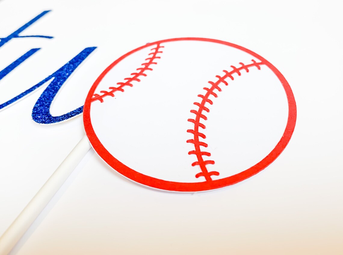 Two Baseball Cake Topper-second Birthday-baseball - Etsy