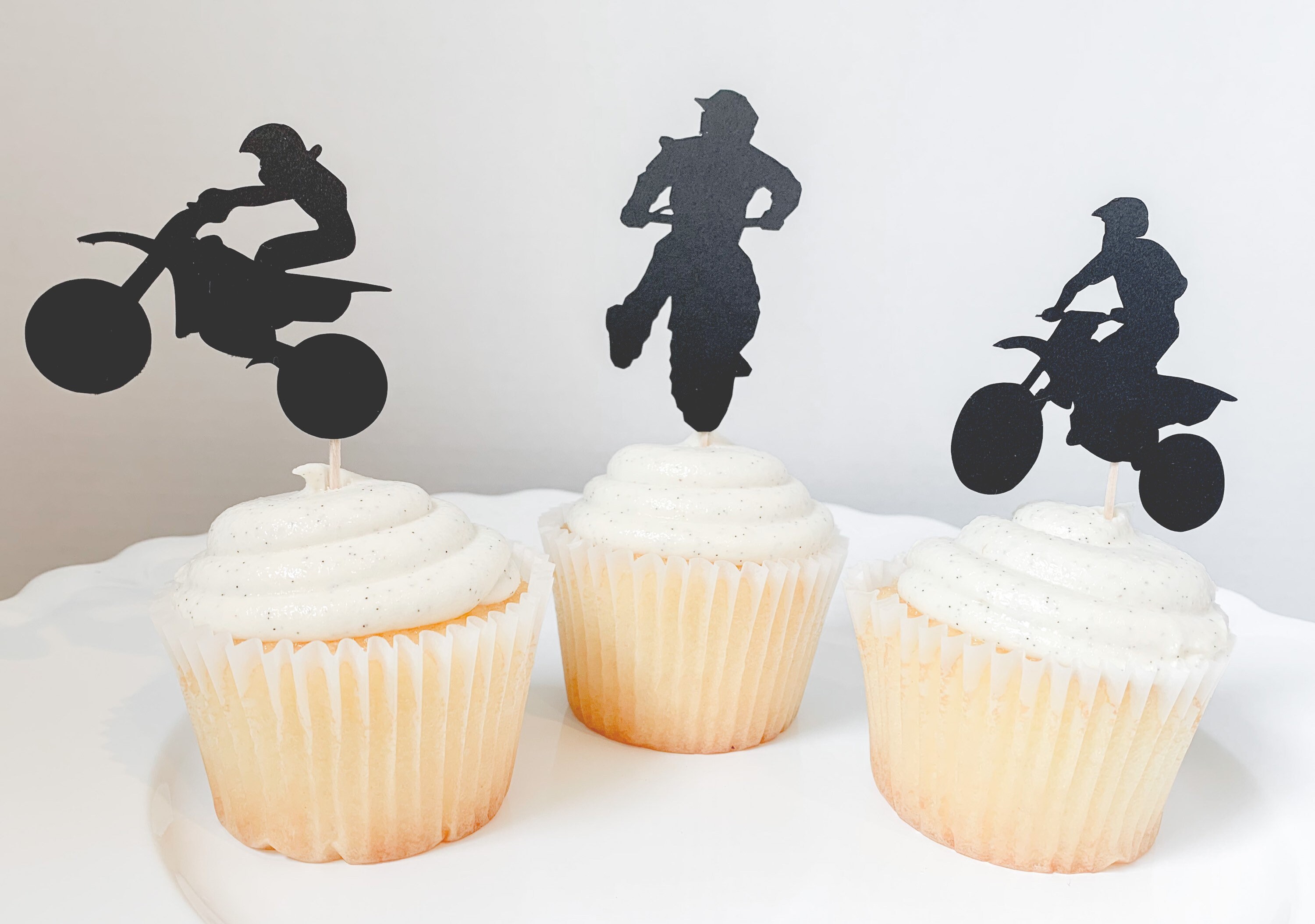 Dirt Bike Cupcake Toppers