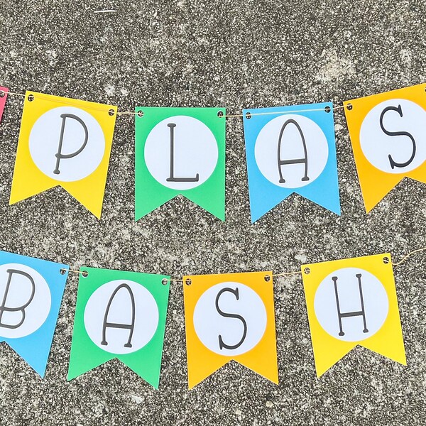 Pool Party Banner - Etsy