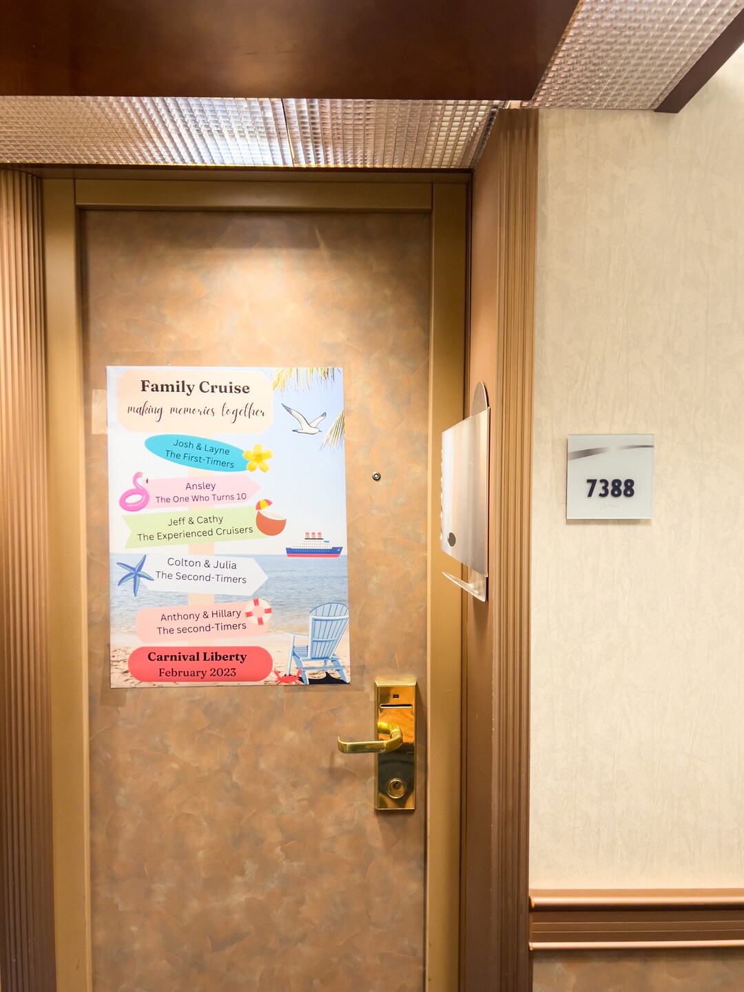 Digital Cruise Door Sign, Tropical Theme Cruise Sign, Digital Download ...