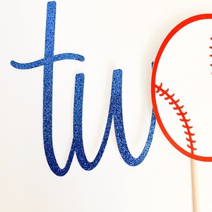 Two Baseball Cake Topper-second Birthday-baseball Birthday-baseball ...