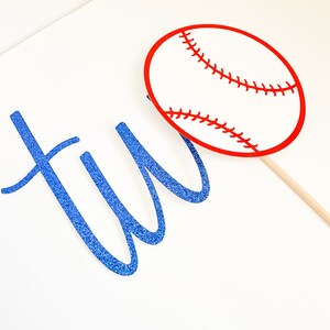 Two Baseball Cake Topper-second Birthday-baseball Birthday-baseball ...