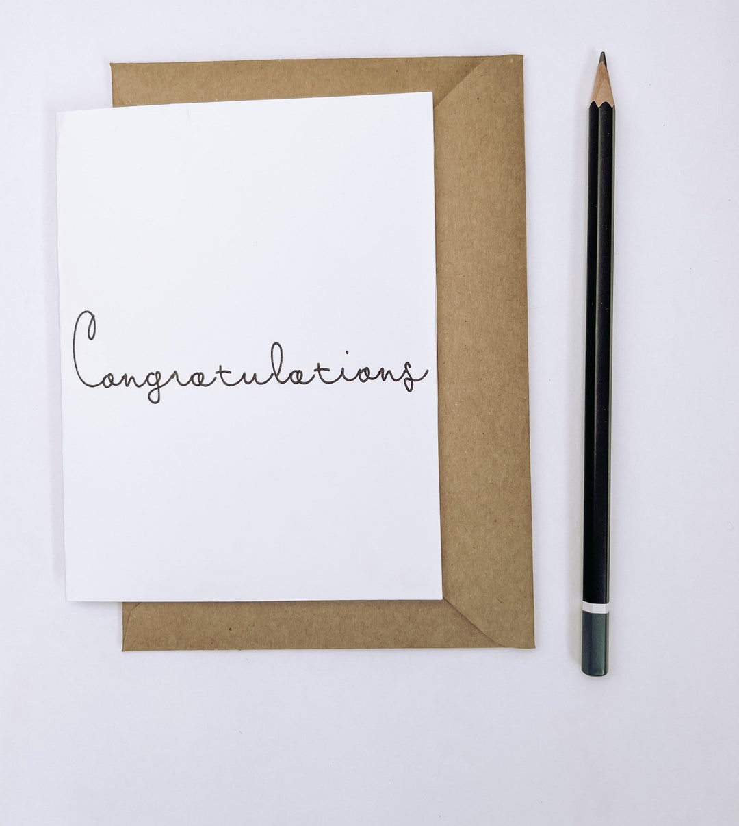 Minimalistic Congratulations Card, Minimalist Congratulations Greeting ...