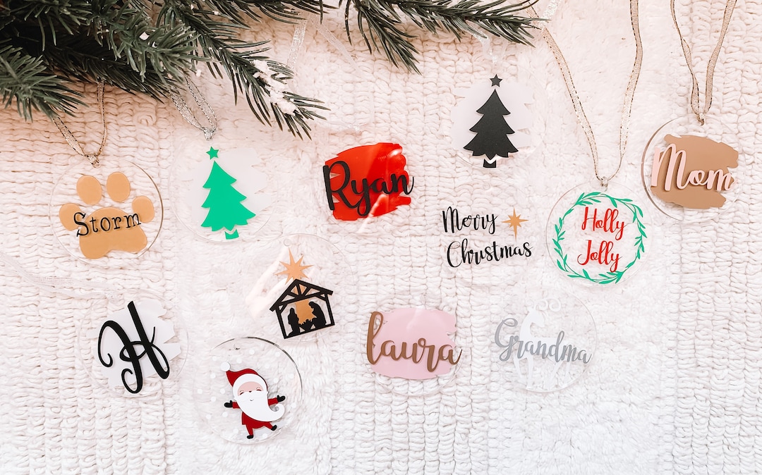 Personalized Acrylic Christmas Gift Tags, Personalized Gift Tags ...