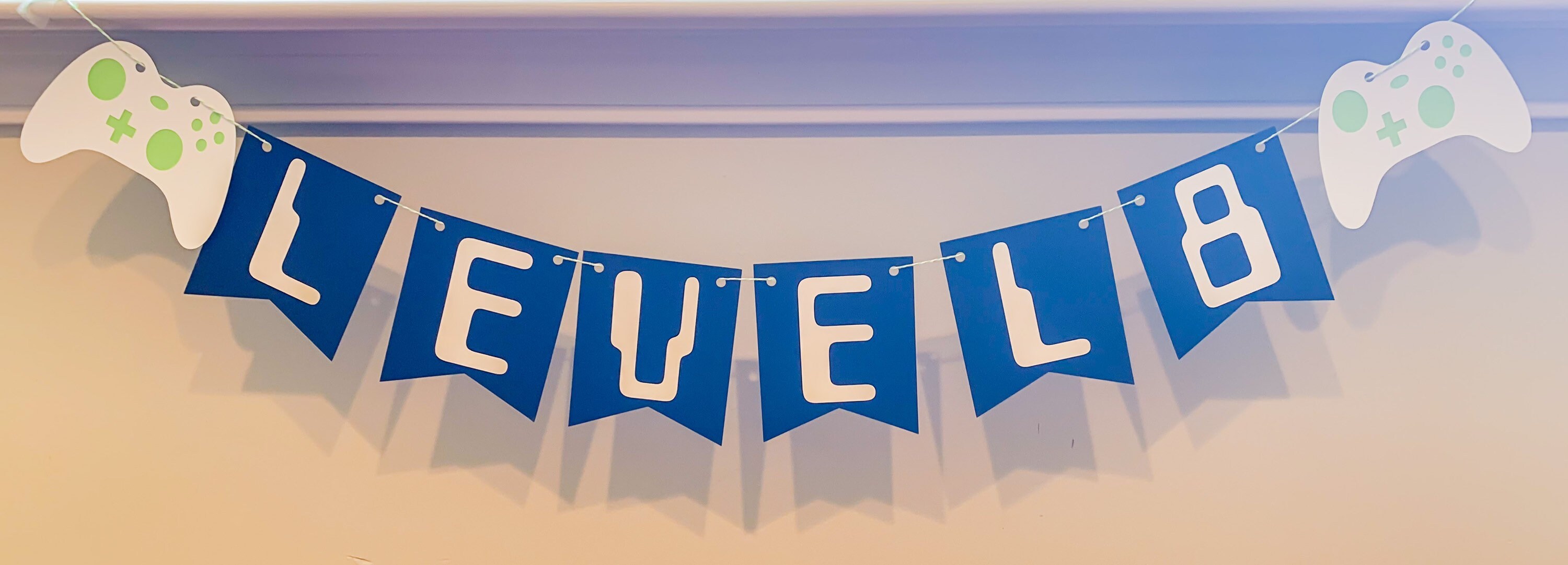 Level up Party Banner Level up Banner Personalized Gamer | Etsy