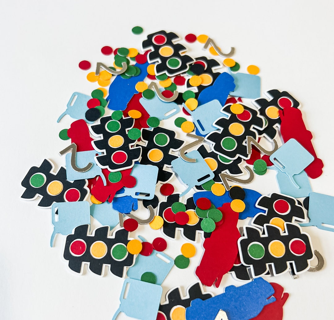 Racing Party Confetti, Race Car Theme Party Confetti, Racing Birthday ...