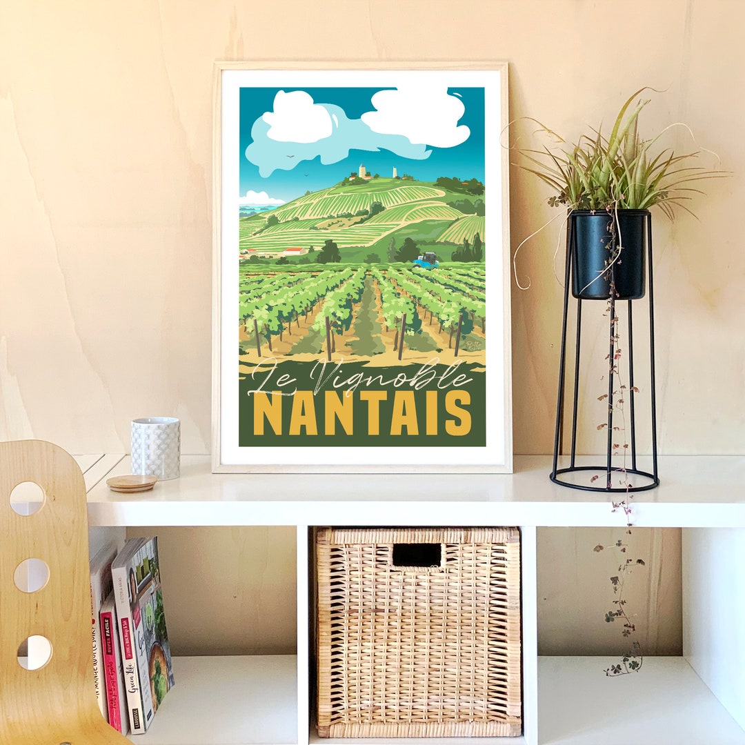 The Nantais Vineyard Poster, Muscadet Vineyard Poster, Loire Atlantique ...