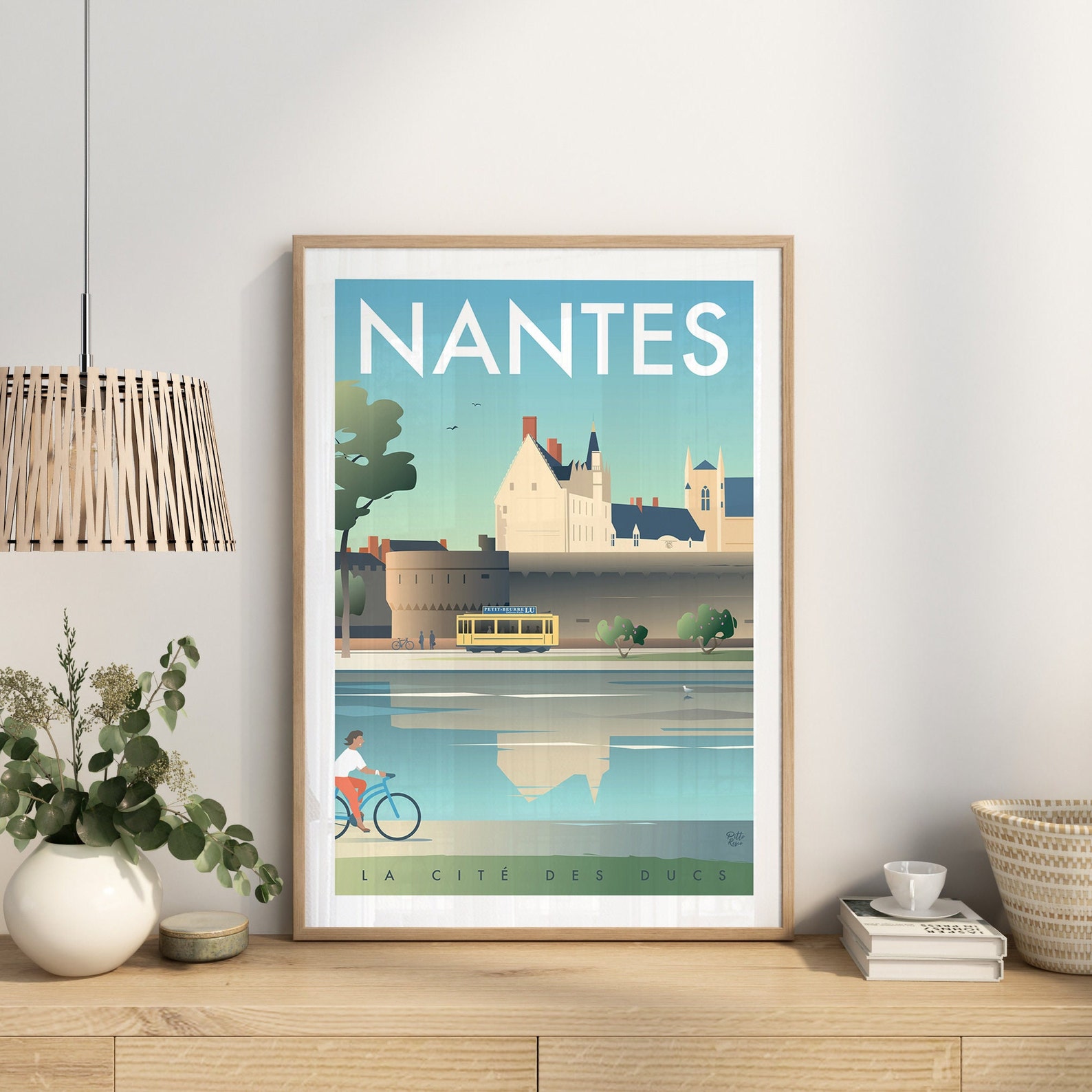 Affiche Nantes château des Ducs de Bretagne, Poster Loire atlantique ...