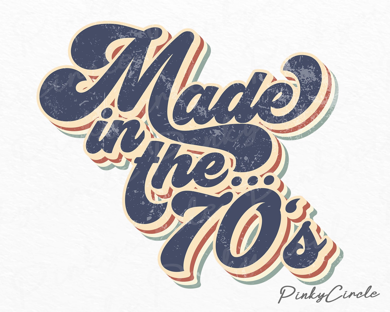 Made in the 70s PNG File Sublimation Designs Downloads 70s - Etsy