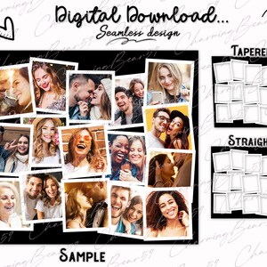 16 Photo Collage, Frame Photo Tumbler Template, Photo Collage Png ...